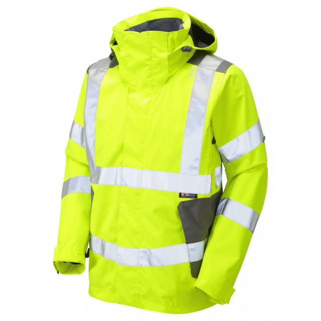 ISO 20471 Class 3 Breathable Jacket Yellow EcoViz